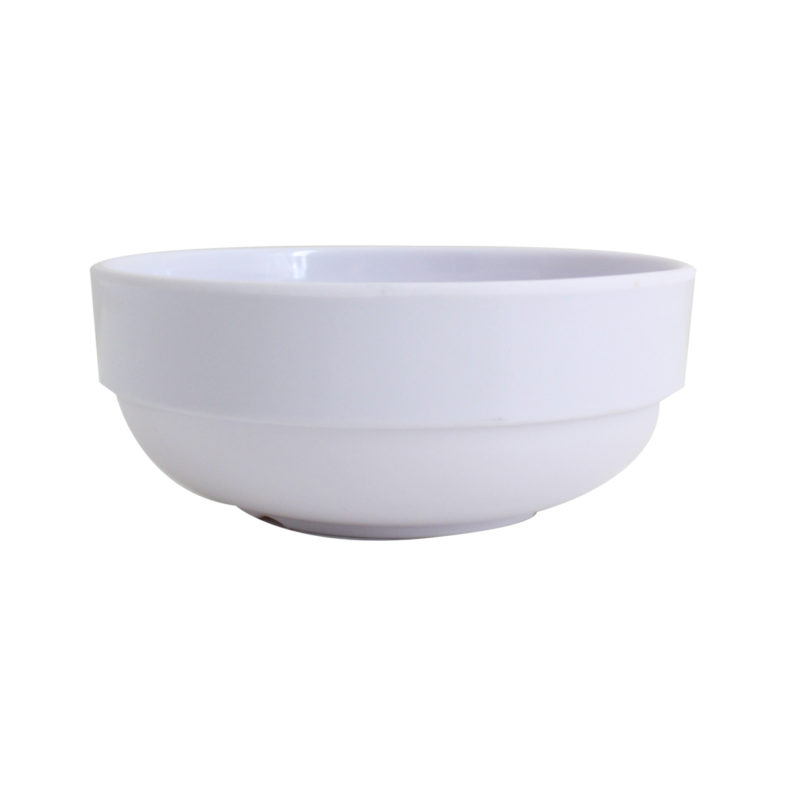 PLAIN WHITE MELAMINE BOWL - 14CM - Osbro Home