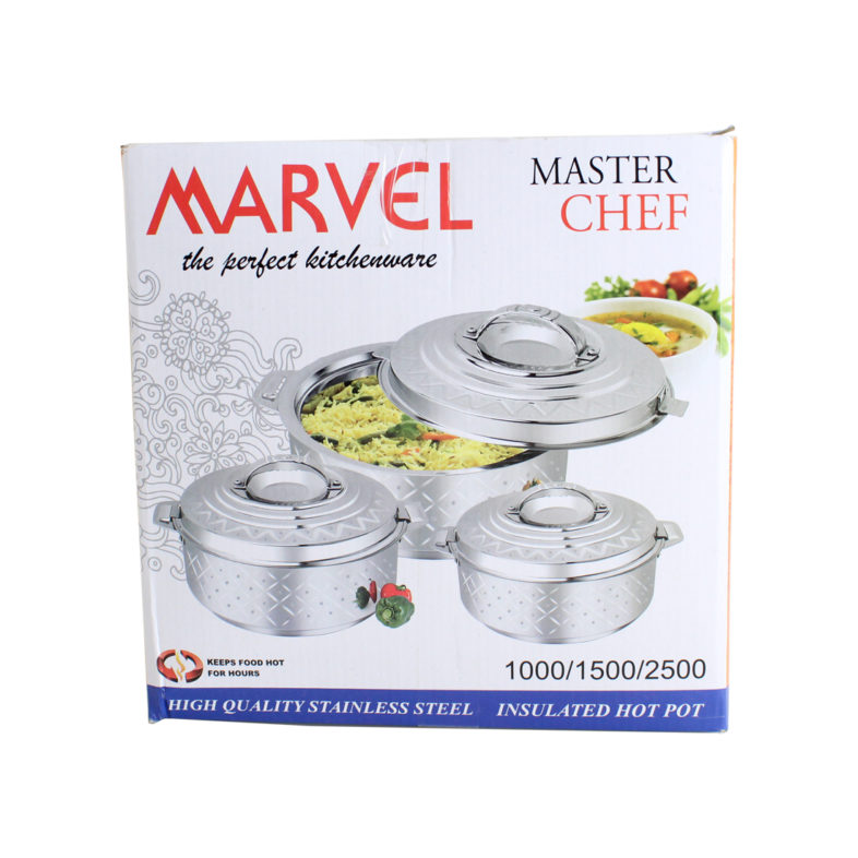 MASTER HOT POT SET - STAINLESS STEEL 3PC - Osbro Home