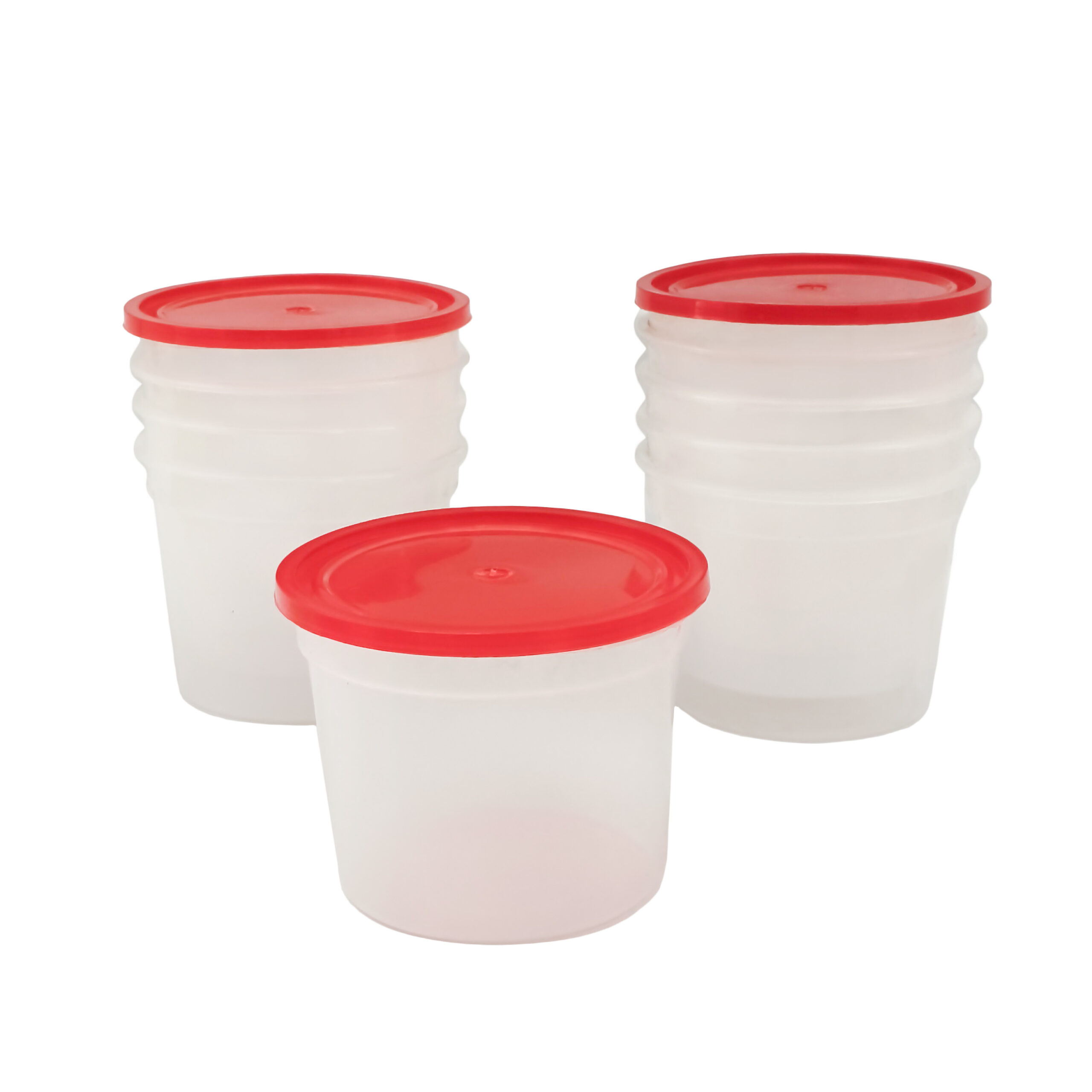 Tub 1L With Lids Clr Plst 10Pc - Osbro Home