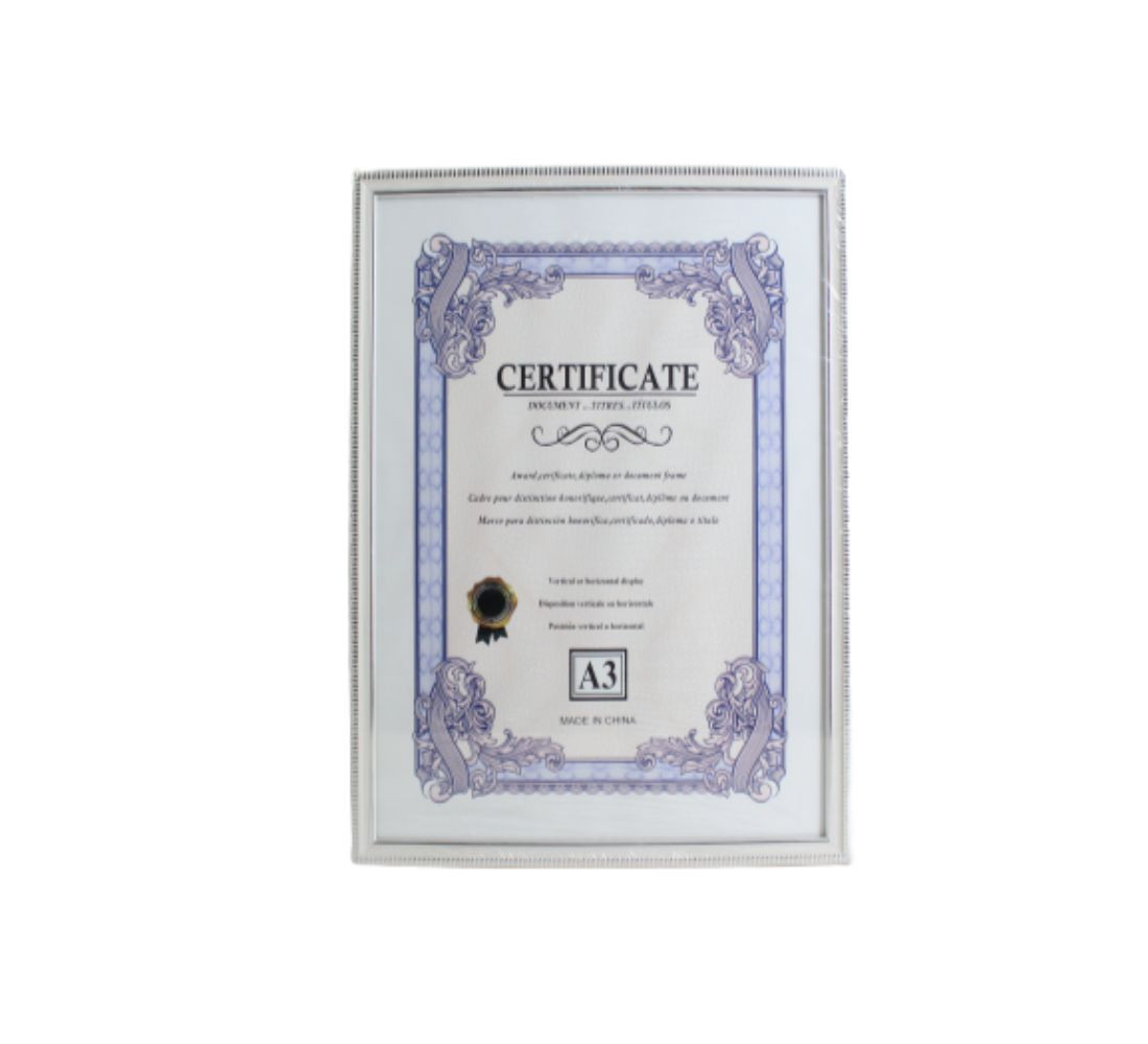 CERTIFICATE / DOCUMENT FRAME - A3 - Osbro Home
